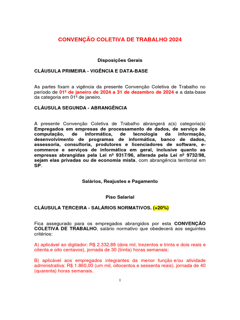 Propo Stade CCT 2024 | PDF | Salário | Hora extra