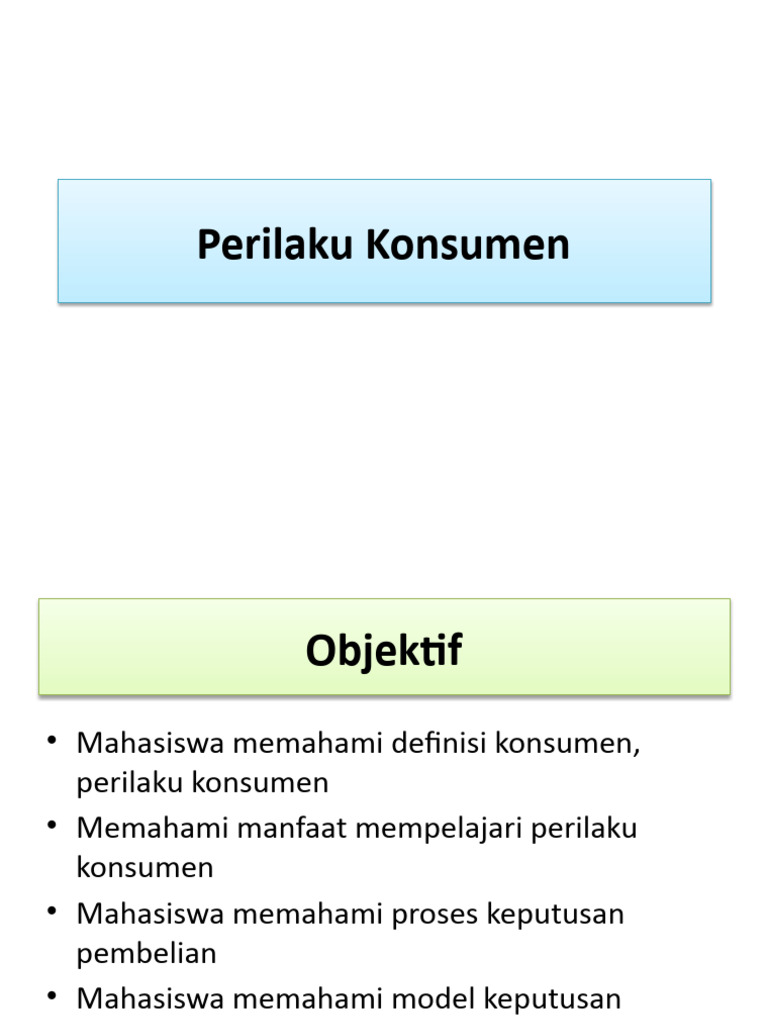 Perilaku Konsumen - GRH | PDF