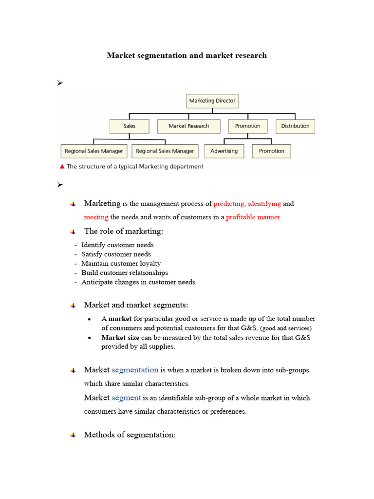 Market Segmentation & Research Guide | PDF | Market Segmentation ...
