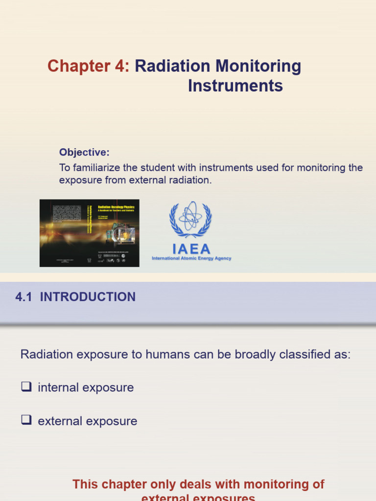 4.1 Radiation Monitoring Instruments | PDF | Dosimetry | Ionizing Radiation