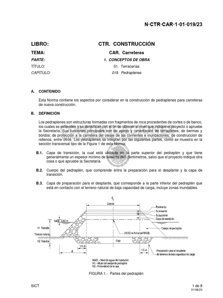 N CTR Car 1 01 019 23 | PDF | Agua