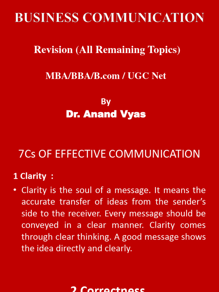 Business Comunications - Remaining Topics | PDF