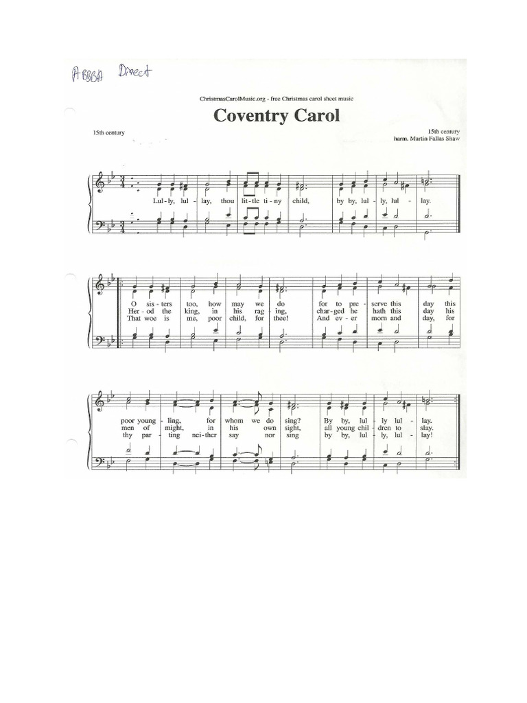 Coventry Carol | PDF