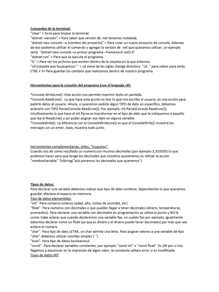 Curso C# Maxip | PDF | Programa de computadora | Programación