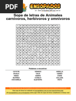 Sopa de Letras de ECOSISTEMAS Acuaticos: Palabras A Encontrar | PDF ...