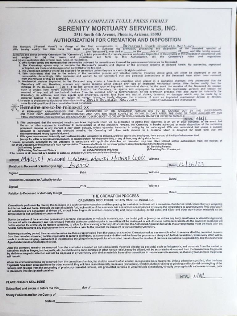 sSERENITY MORTUARY SERVICES, INC. | PDF