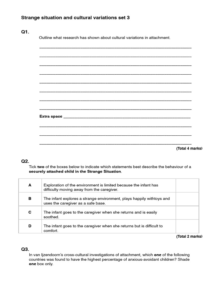 Cultural Variations in Attachment | PDF | Attachment Theory | Social ...