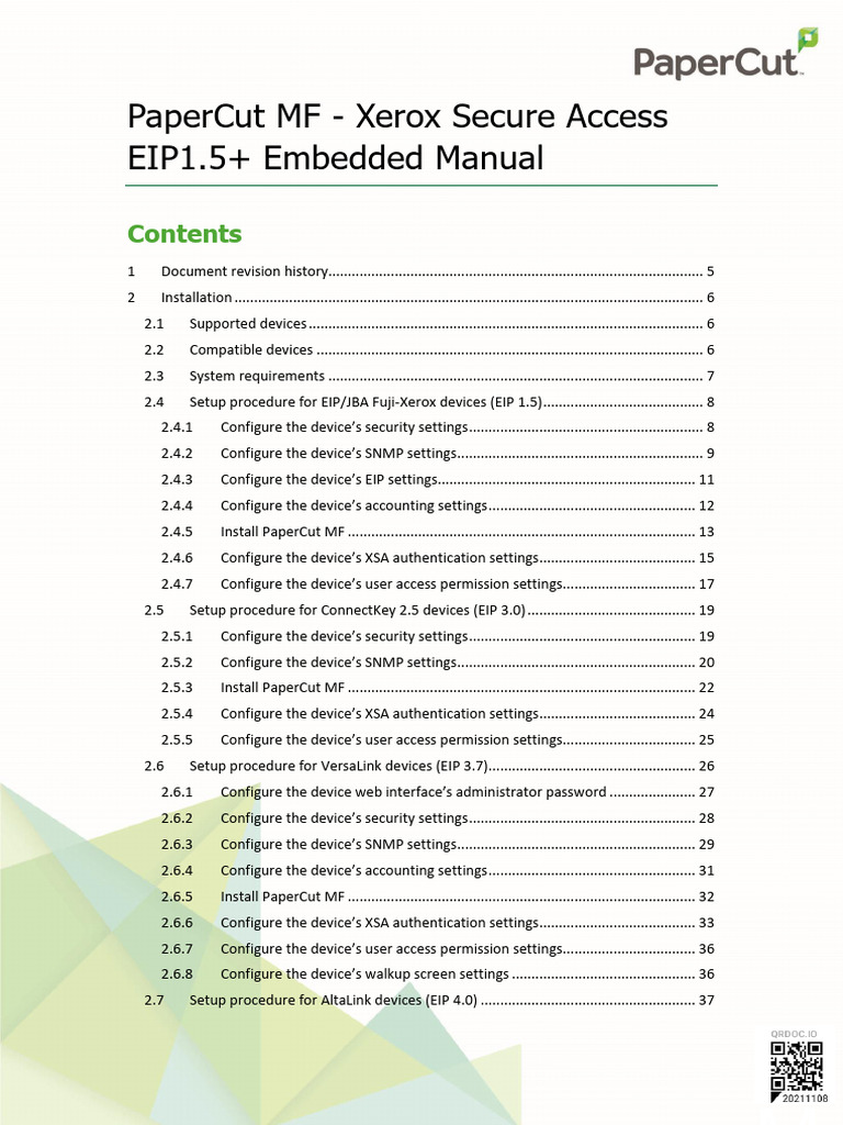Papercut MF Xerox | PDF | World Wide Web | Internet & Web