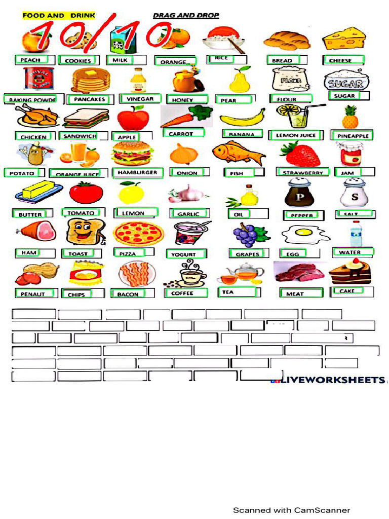 Food Vocabulary | PDF