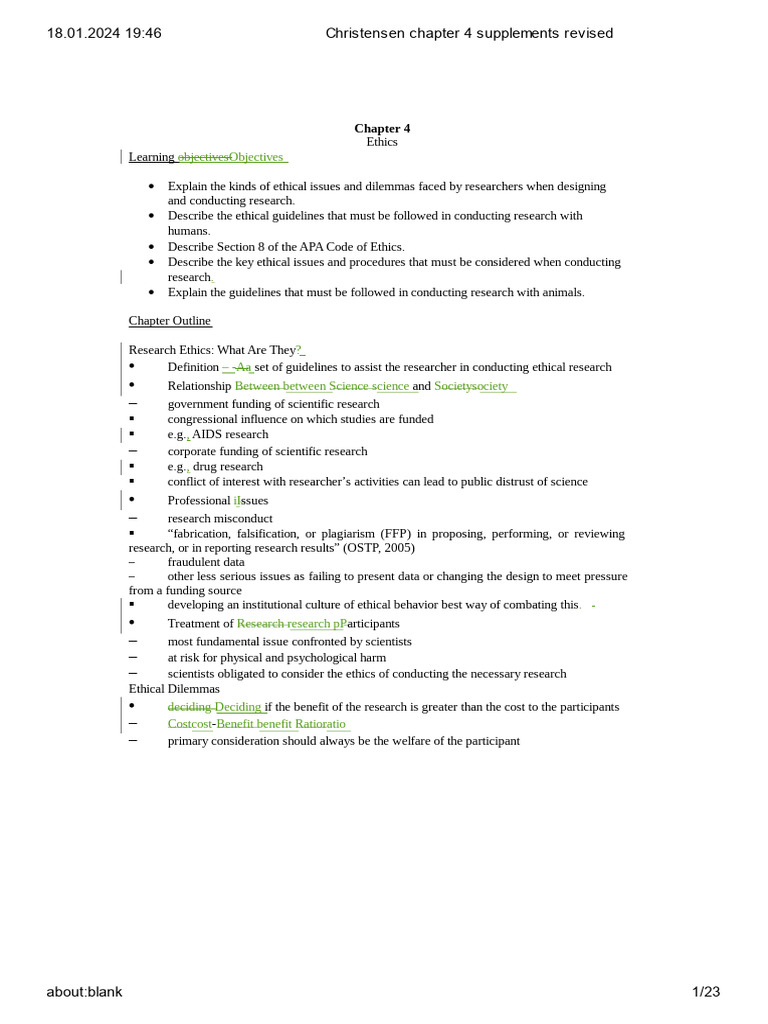 Ethical Guidelines in Research | PDF | Institutional Review Board | Informed Consent