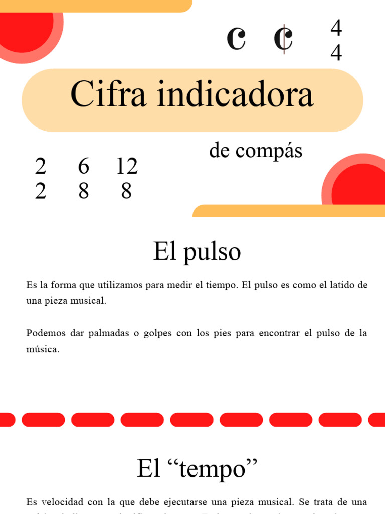 Cifra de compás | PDF | Tempo | Notación musical