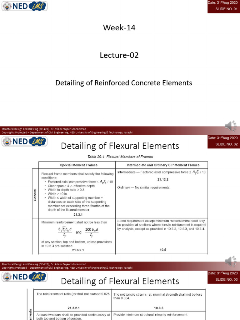 Week 14 CE422 L02 | PDF | Concrete | Architectural Design