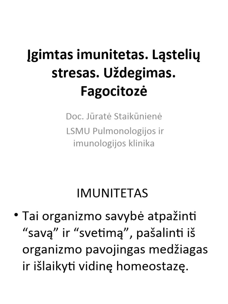 Įgimtas Imunitetas | PDF