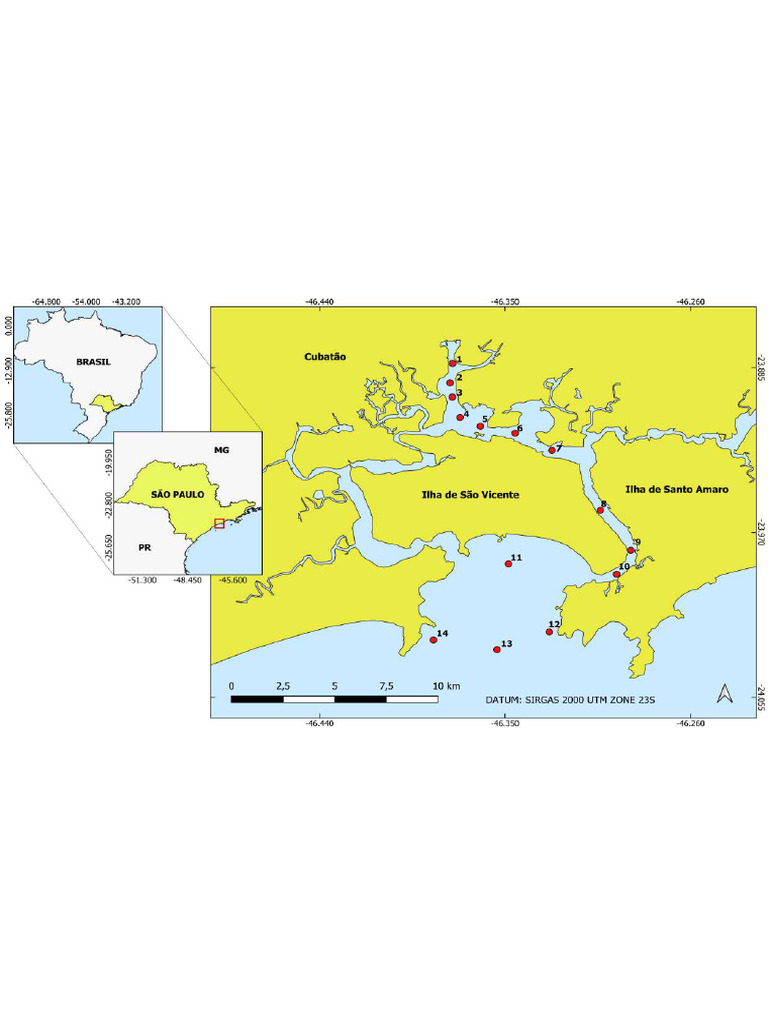 Mapa Santos CiclosPGD | PDF