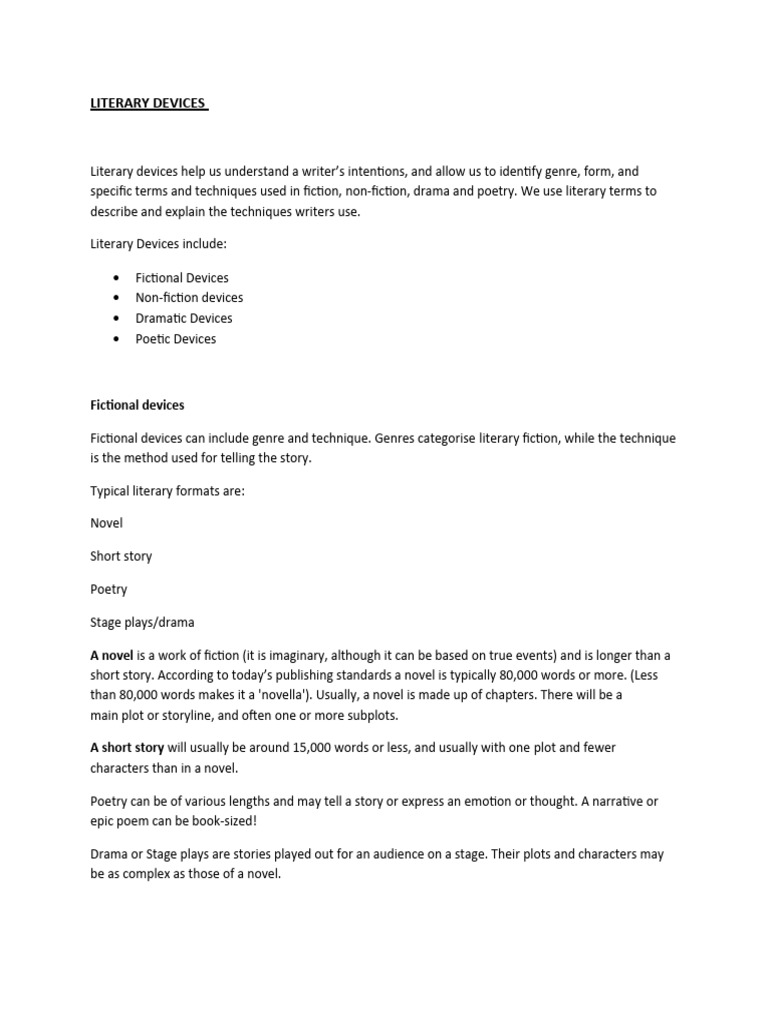 Understanding Literary Devices Explained | PDF | Wuthering Heights | Poetry
