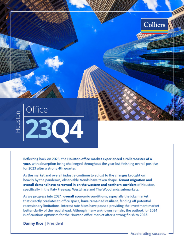 2023 Q4 Office Houston Report Colliers | PDF | Houston | West Texas ... 2023 Q4 Office Houston Report Colliers | PDF | Houston | West Texas ...