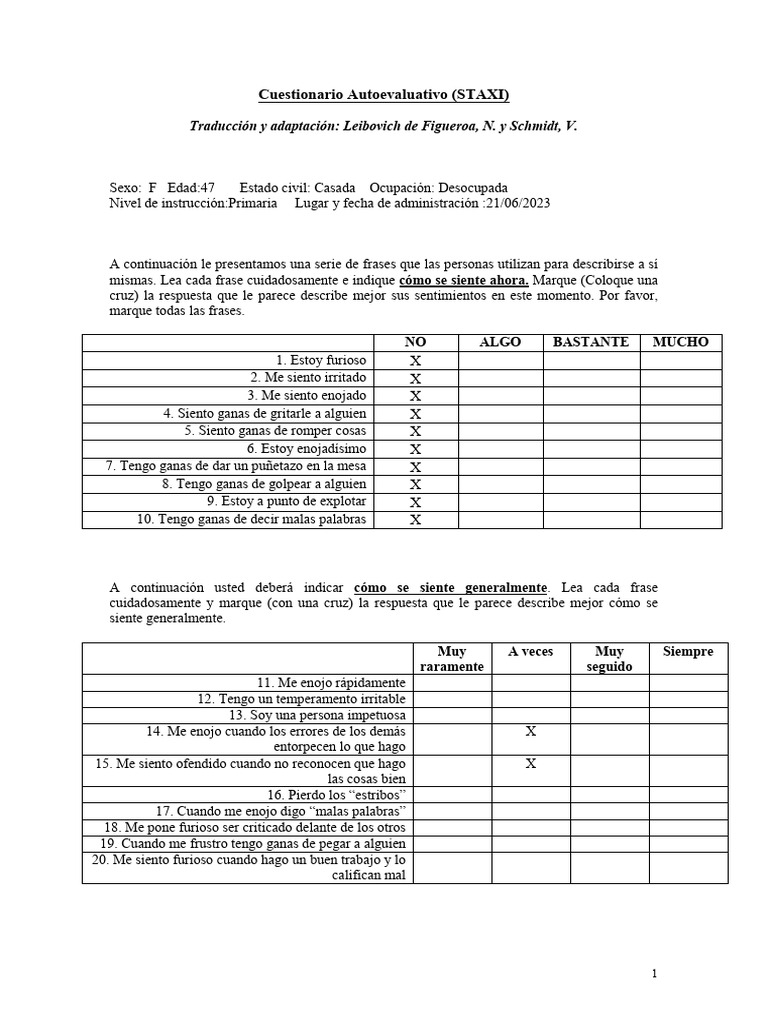 Protocolo Staxi | PDF | Autosuperación