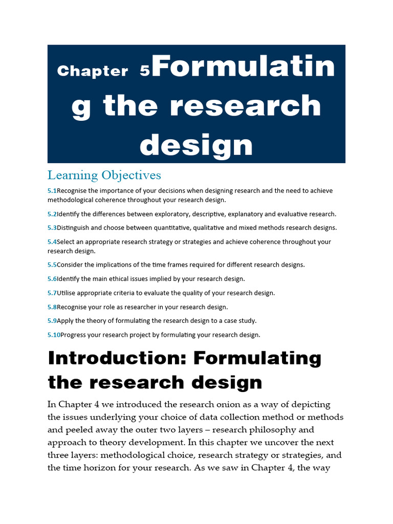 Research Methods - Chapter 5 | PDF | Methodology | Qualitative Research