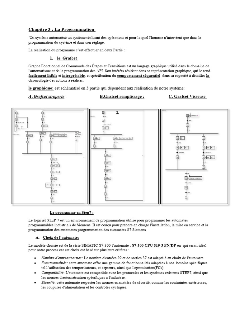 Chapitre 3: La Programmation: 1. Le Grafcet | PDF | Programme informatique | Programmation