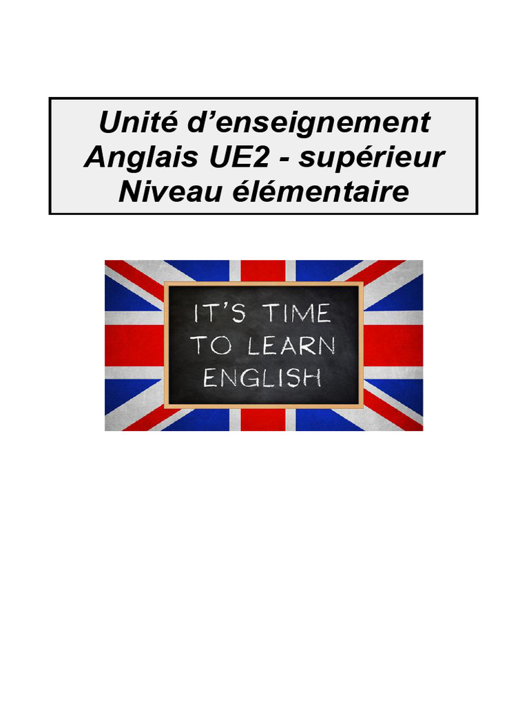 Syllabus UE2 Anglais-16 - Classe | PDF