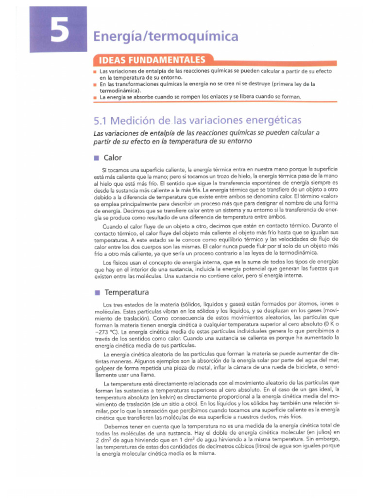 Quimica - Tema 5 Energía y Termoquímica | PDF