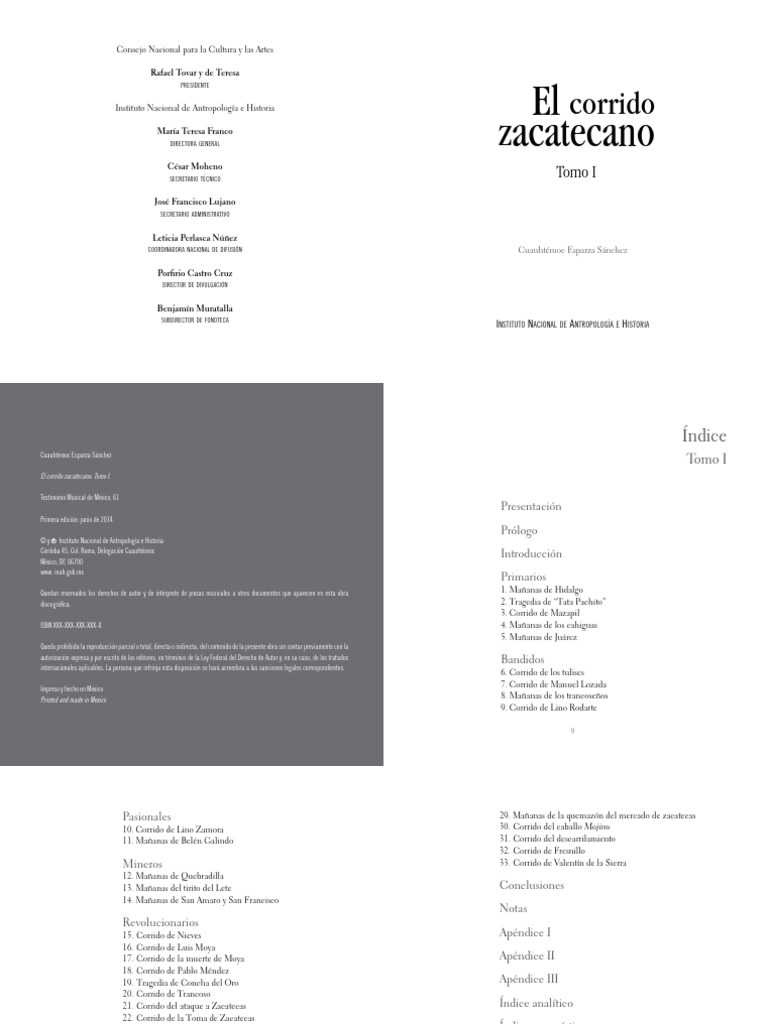 Prologo Del Libro El Corrido Zacatecano | PDF | México | Corrido