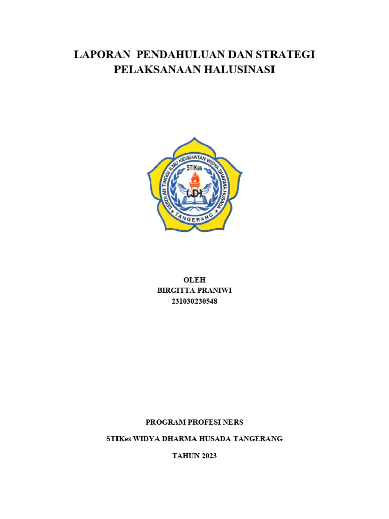 LP+SP Halusinasi | PDF | Karier & Perkembangan | Pengembangan Diri