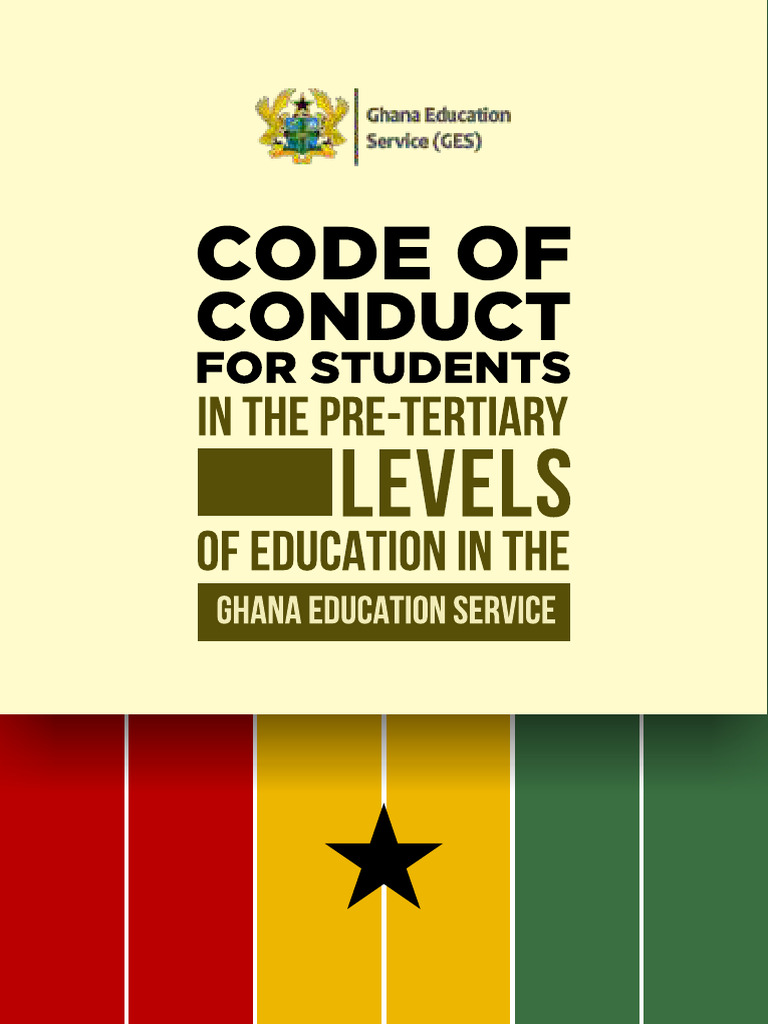 Code of Conduct For Students in The Pre-Tertiary Levels of Education in ...