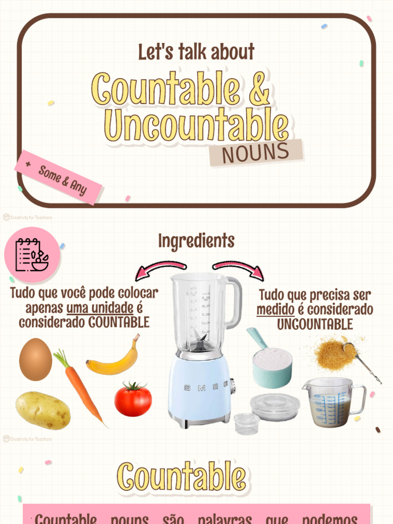 Countable and Uncountable Nouns | PDF