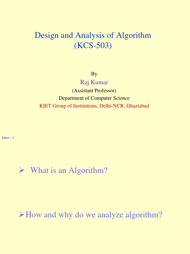 Unit-1 Lecture PPTs | PDF | Computer Programming | Mathematical Analysis