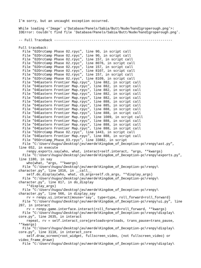 Traceback | PDF | Software Development | Computer Programming