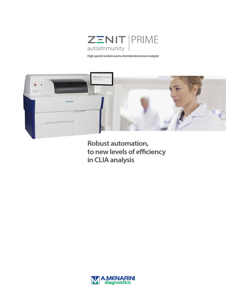 Zenit Prime Brochure Eng210x297 Layout | PDF | Immunoassay | Physical Sciences