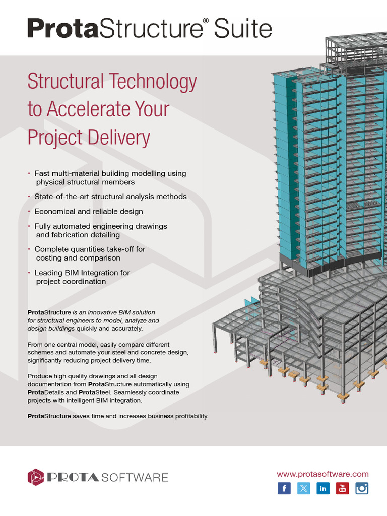 Protastructure Suite 2024 Brochure | PDF | Building Information Modeling | Civil Engineering