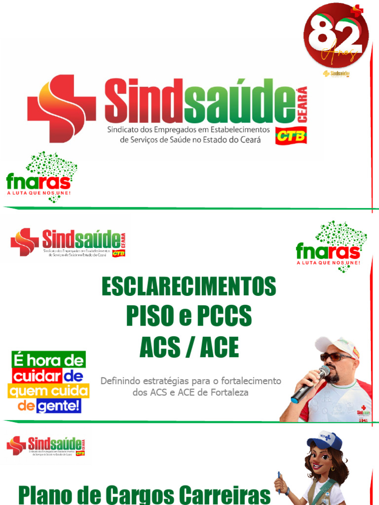 Pccs Acs e Ace Fortaleza Sindsaude 12.2023 | PDF | Farmácia | Biotecnologia