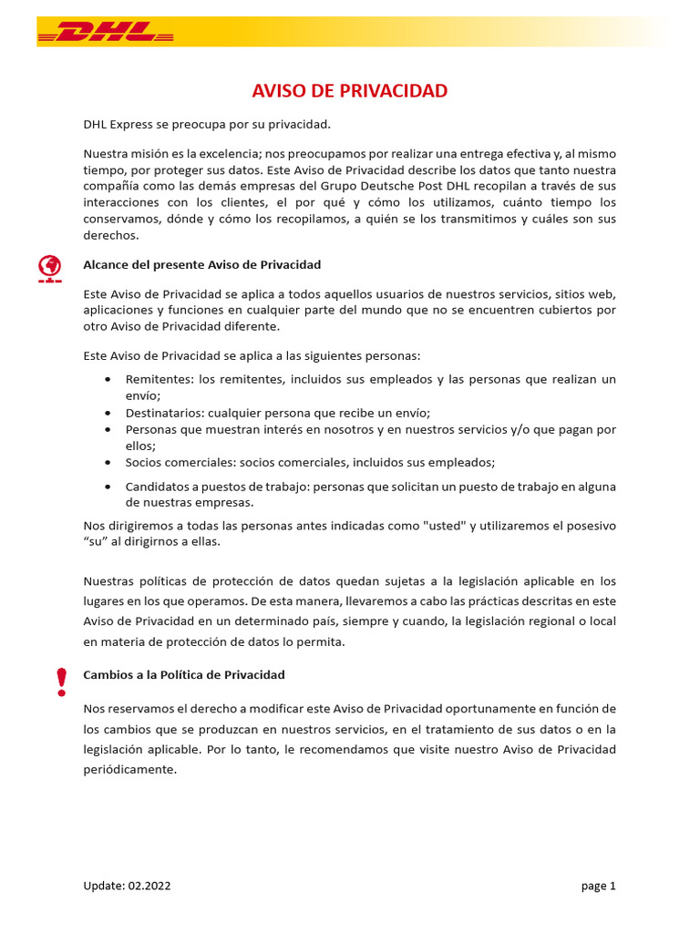 Express Privacy Notice-V1.2c Ar Es | PDF | Cookie HTTP | Vigilancia