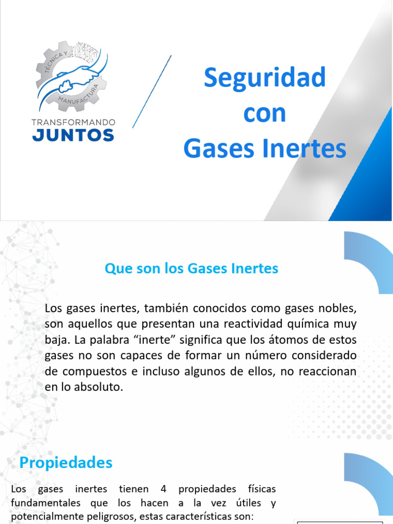 Seguridad Con Gases Inertes | PDF | Gases | Oxígeno