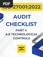 ISO 27001 2022 Documentation Simplified Checklist and Guide | PDF | Information Security | Audit