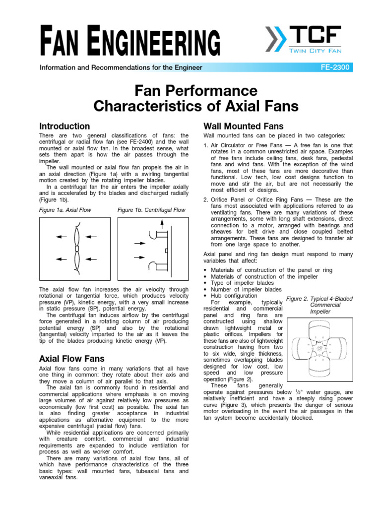 FE2300_Fan-Performance-Characteristics-of-Axial-Fans | PDF | Gas ...