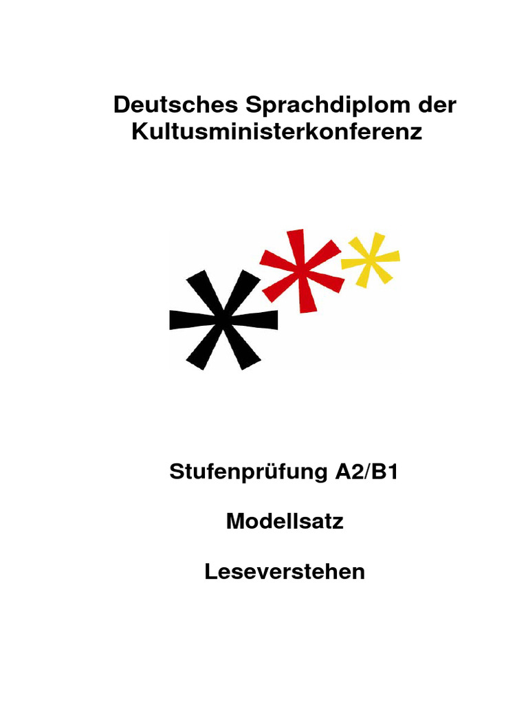 Modellsatz A2-B1 LV Texte Und Aufgaben | PDF