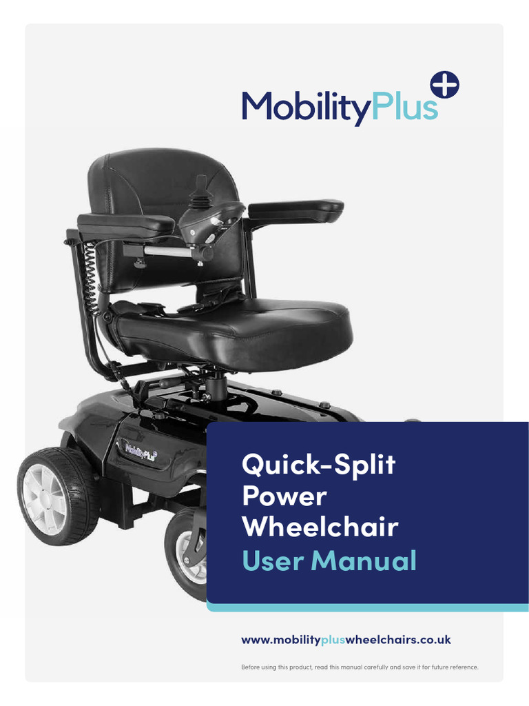 Quick-Split Power Wheelchair Manual | PDF | Wheelchair ...