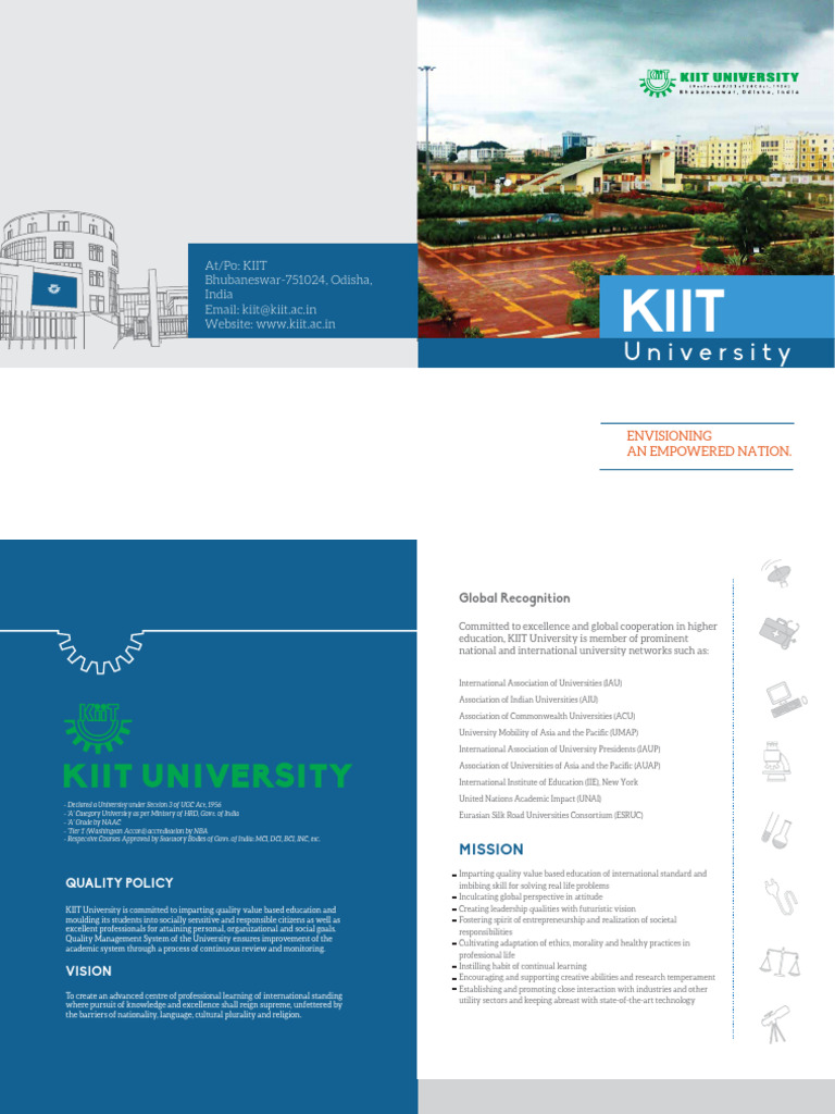 Kiit Brochure | Download Free PDF | Electronics | Engineering