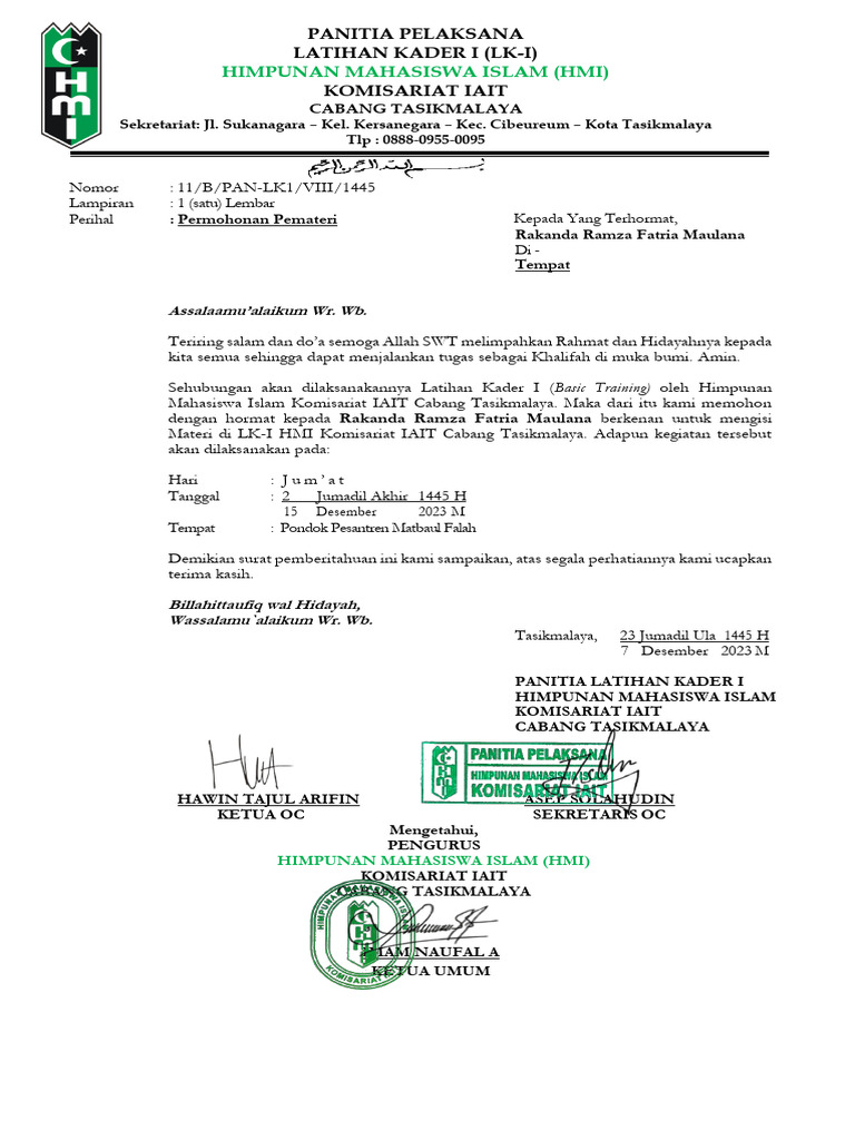 Sejarah Perumusan NDP HMI | PDF