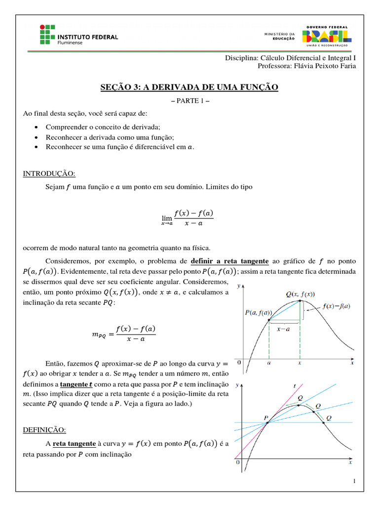 Derivadas - Parte | Download grátis PDF | Derivado | Velocidade