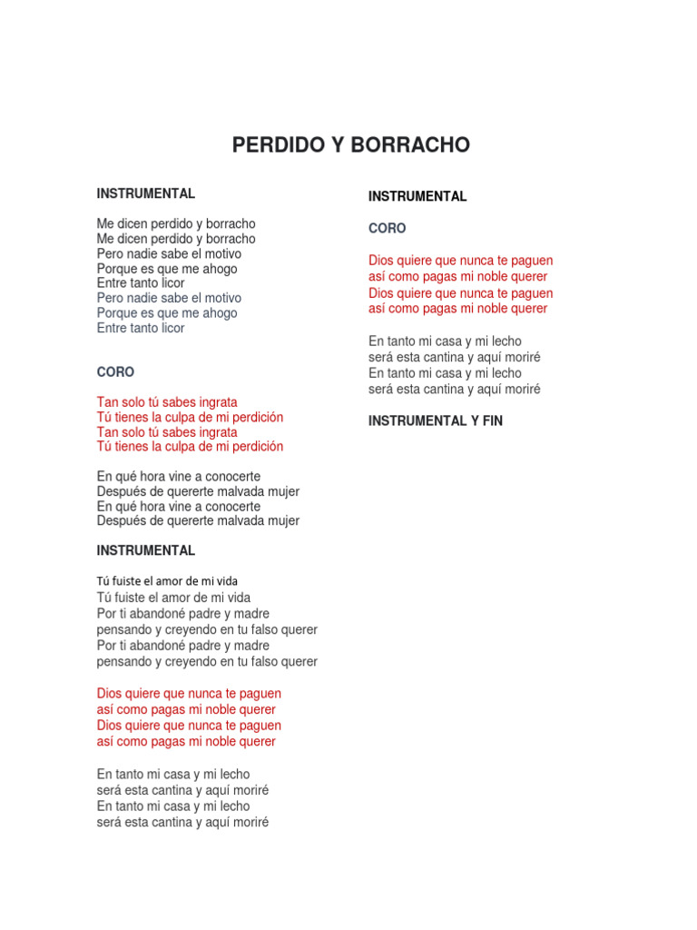 Perdido Y Borracho Pdf