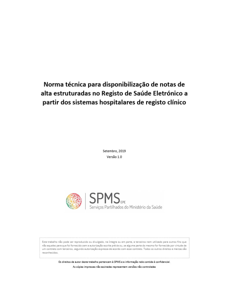 Norma Técnica para Disponibilização de Notas de Alta Estruturadas No ...