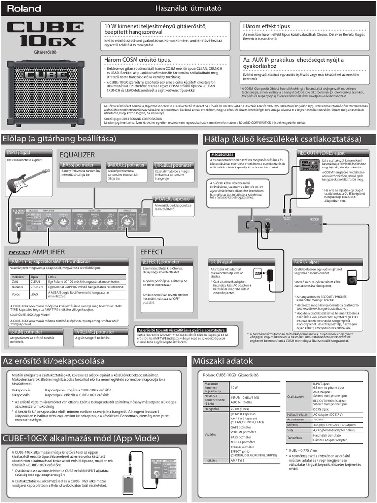Cube 10GX | PDF