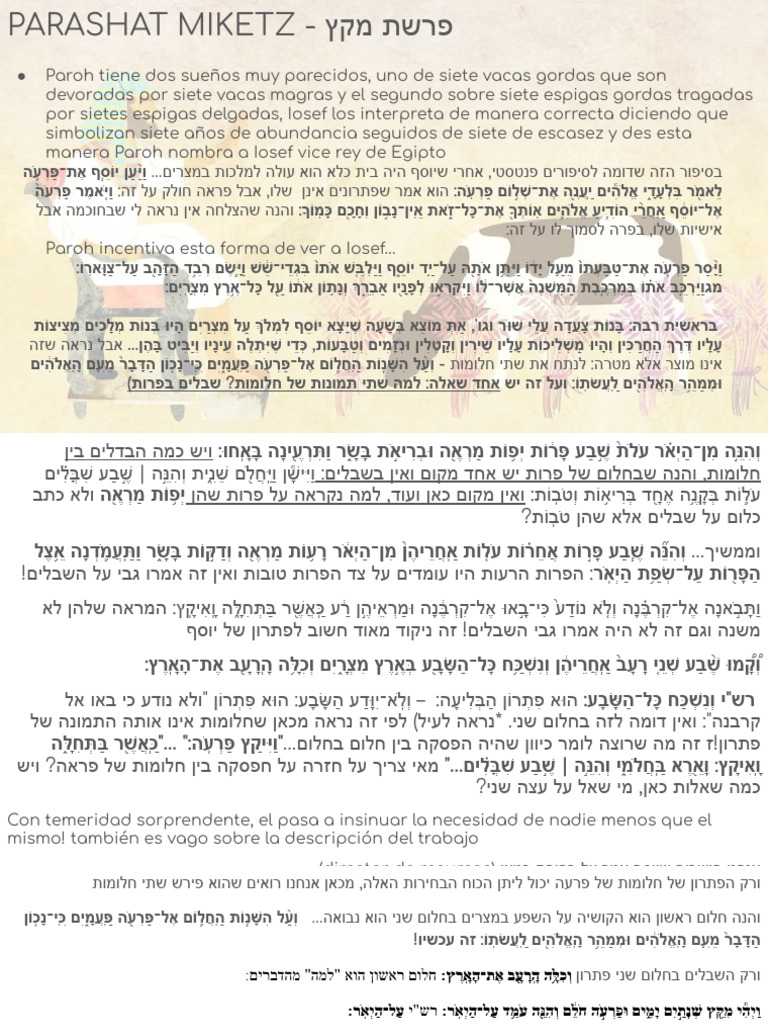 Parashat Miketz | PDF