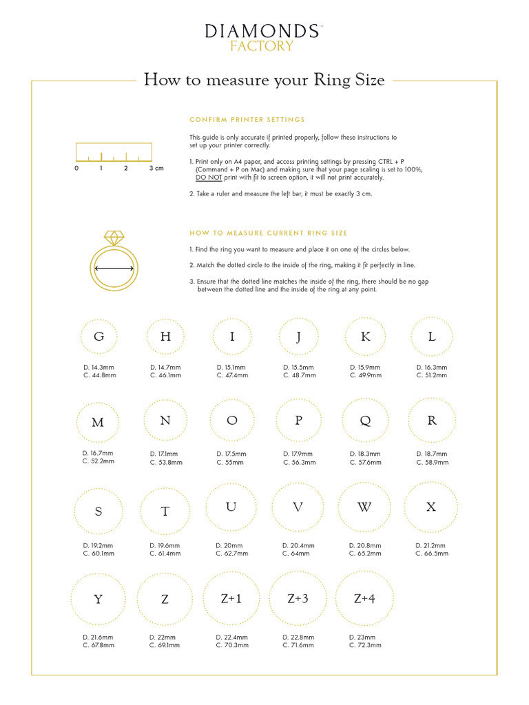 Ring Size Guide | PDF