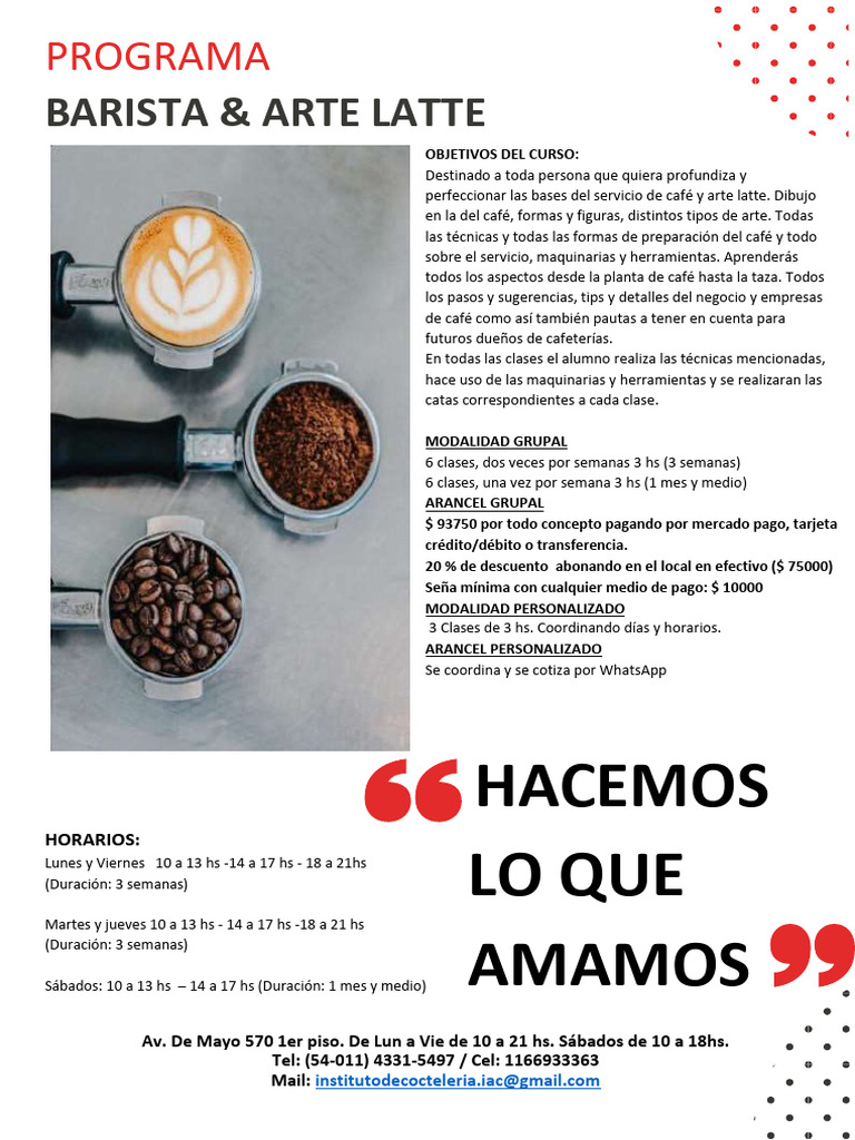 2 - Barista y Arte Latte | PDF | café | Bebida