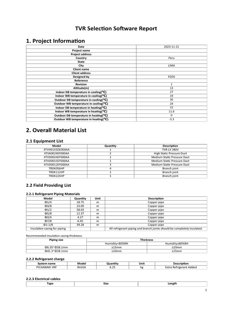 HVRF Report | PDF | Pipe (Fluid Conveyance) | Duct (Flow)